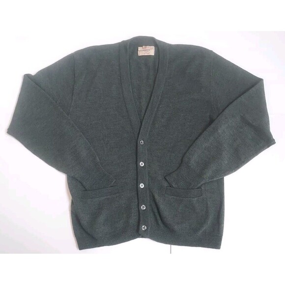Ranley | Sweaters | Vintage Mens Ranley Green 0 Wool Cardigan Sweater ...